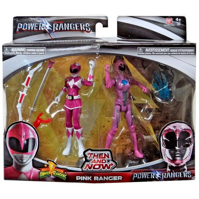 Power Rangers Movie Then and Now Pink Ranger Action Figure 2-Pack ...