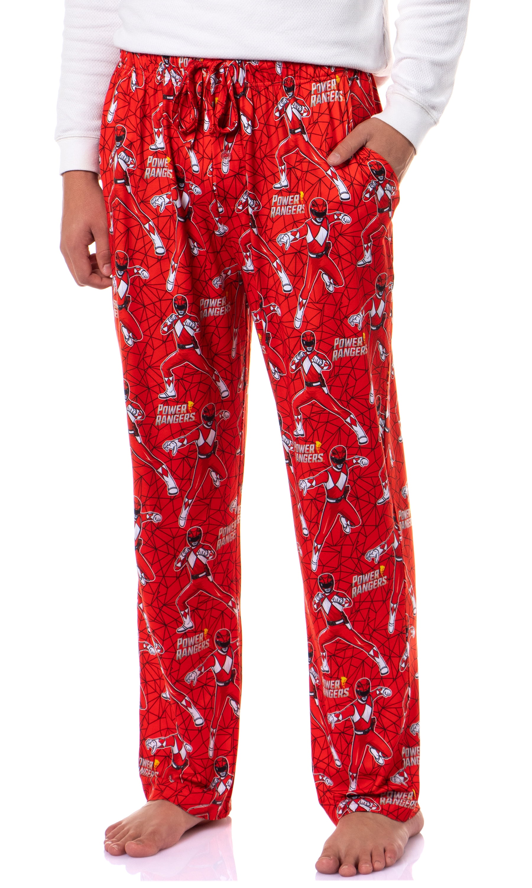 Power Rangers Mens' MMPR All-Over Tossed Print Ranger Lounge Sleep ...