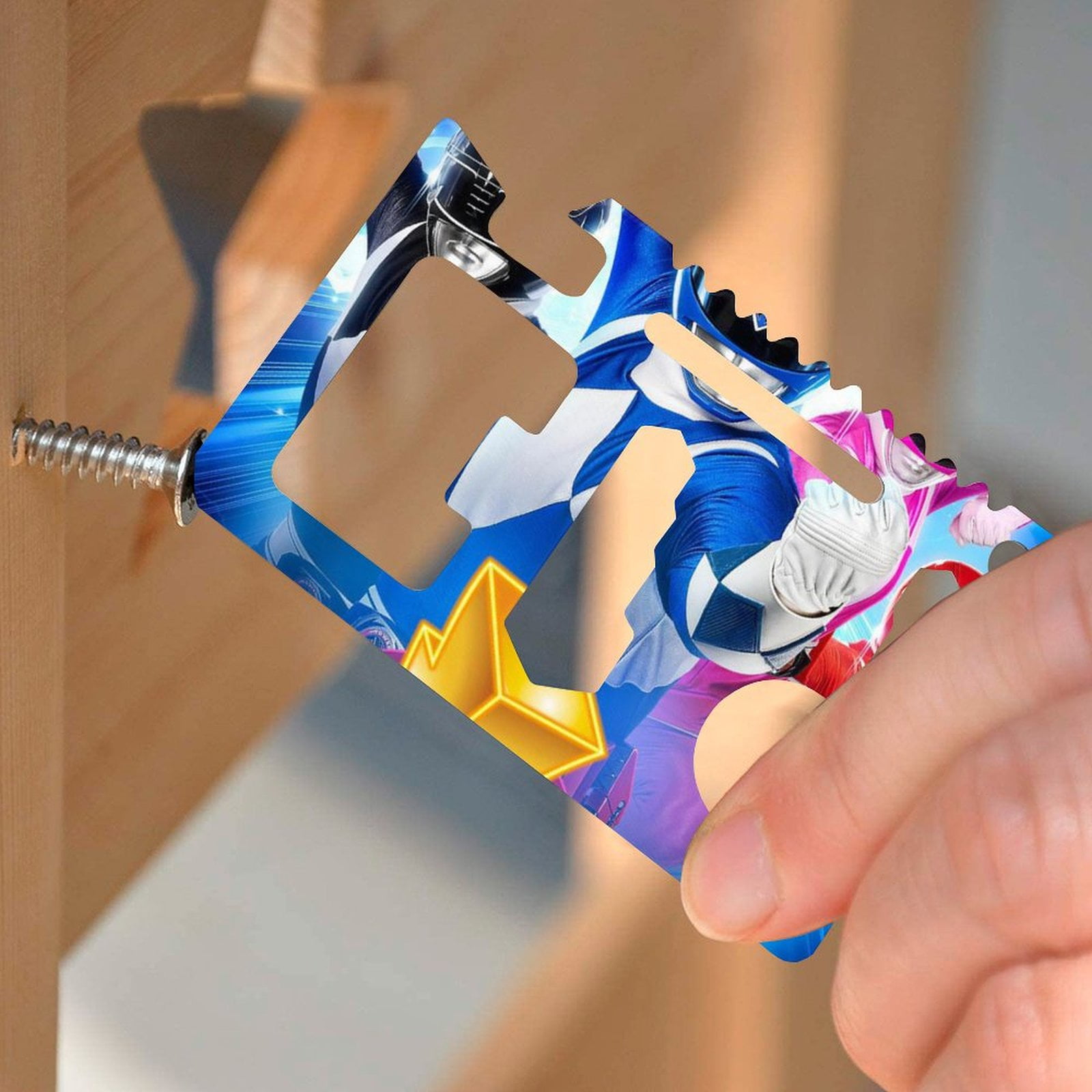 Power Rangers Multitool Credit Card Sized Pocket Tool, 11-in-1 Wallet ...