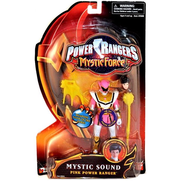 Power Rangers Mystic Force Mystic Sound Pink Power Ranger Action Figure - Walmart.com
