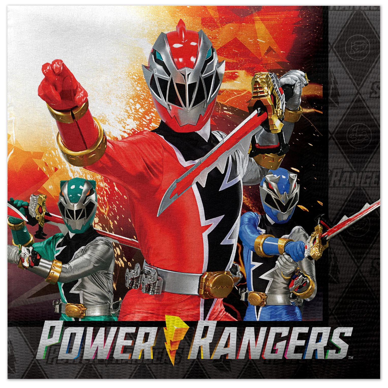 Power Rangers Napkins 32 Count - Power Rangers Party Supplies - Walmart.com