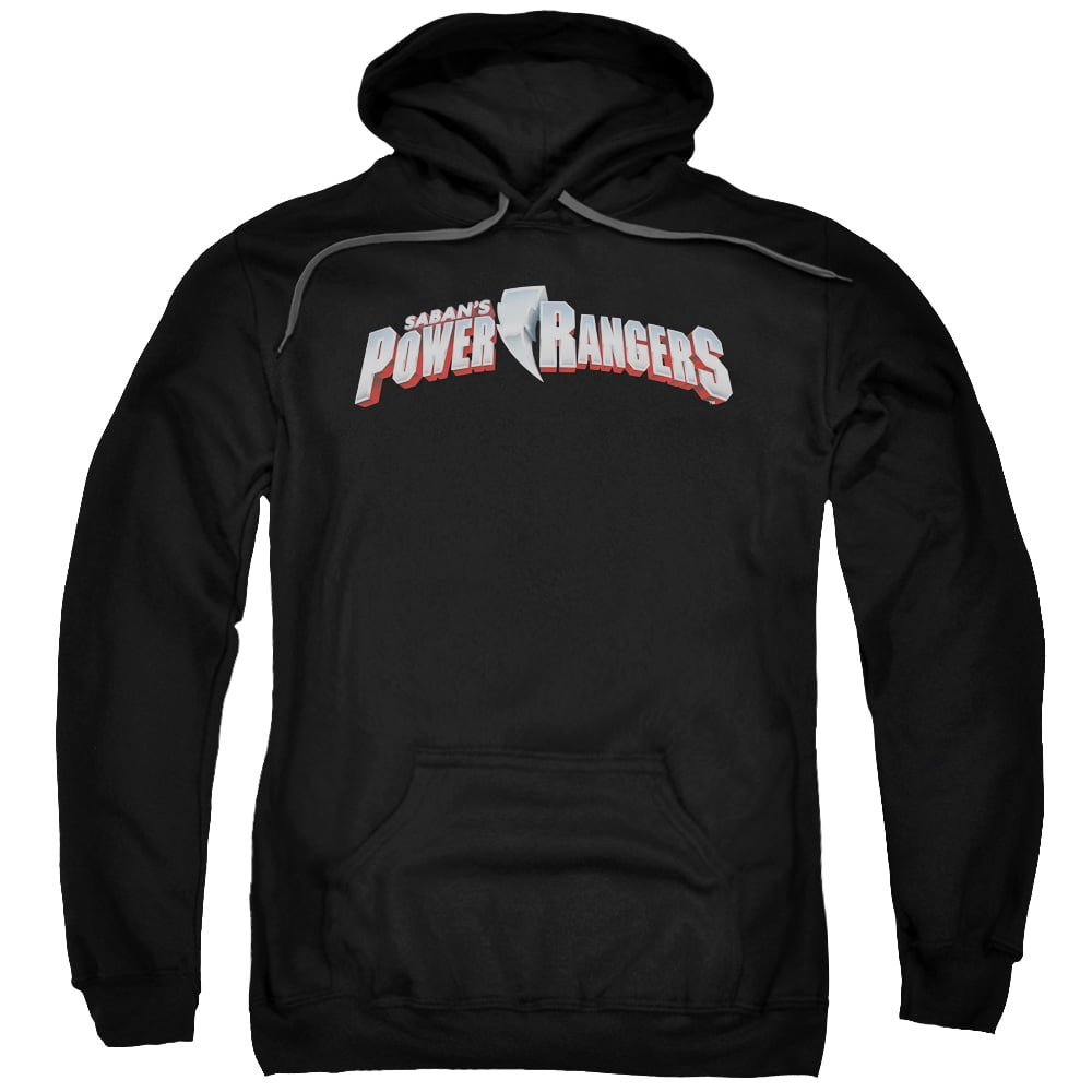 Power Rangers New Logo Adult Pullover Hoodie Sweatshirt Black - Walmart.com