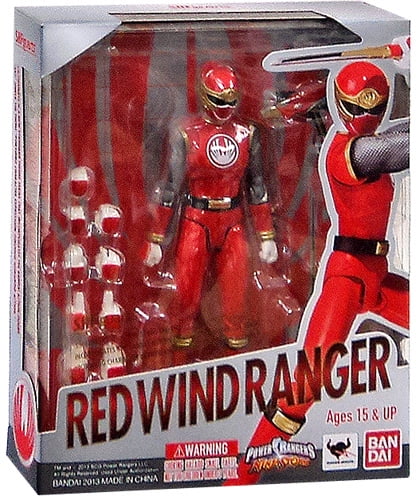 Power Rangers Ninja Storm S.H. Figuarts Red Wind Ranger Action Figure ...