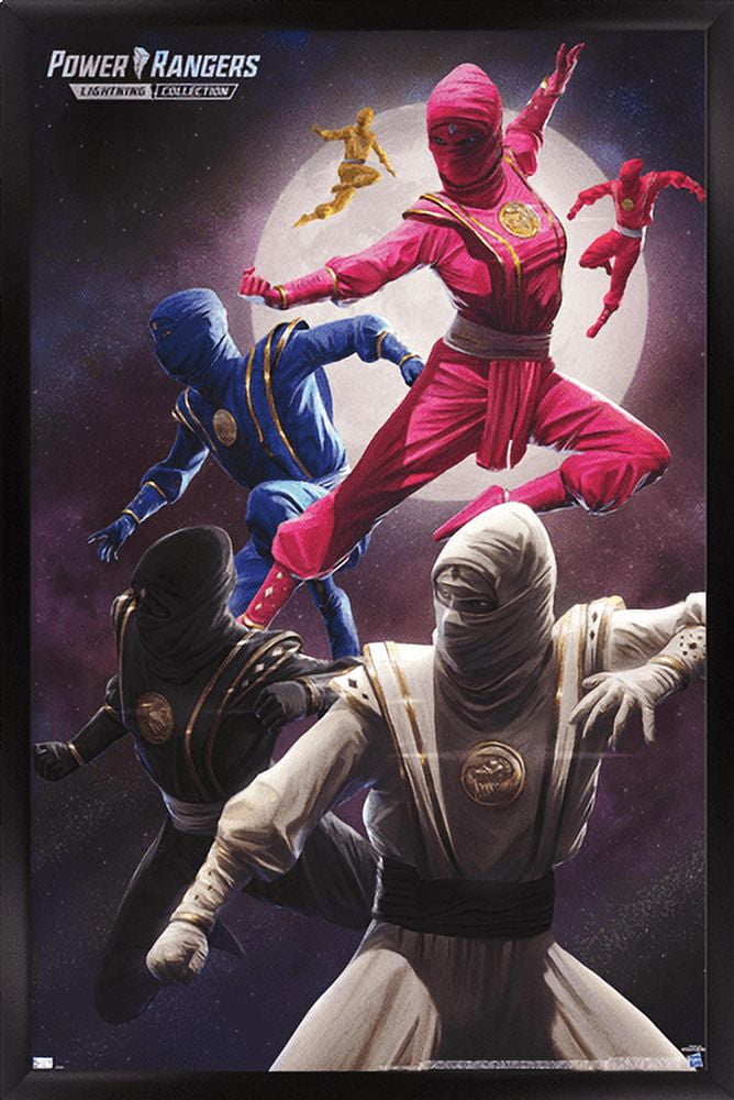 Power Rangers - Ninja Wall Poster, 22.375" x 34", Framed - Walmart.com