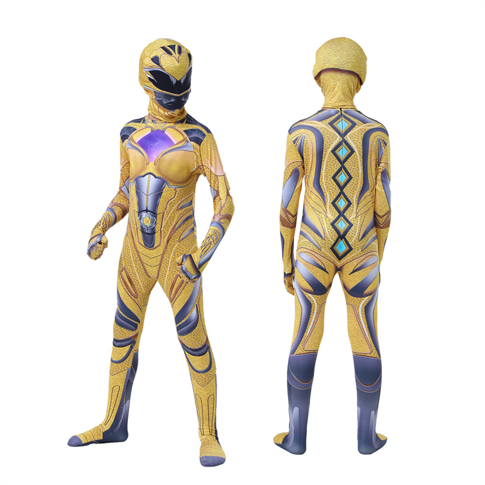 Power Rangers Onesie Halloween Outfits Kids, Power Rangers Outfit ...