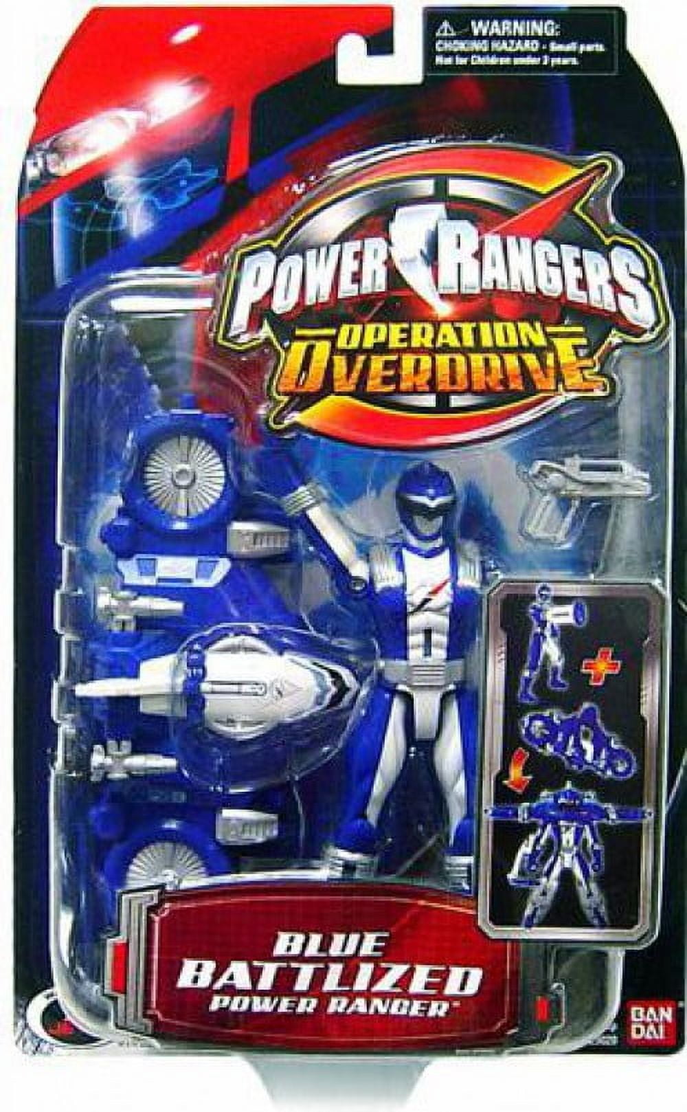 Power Rangers Operation Overdrive Blue Battlized Power Ranger Action ...