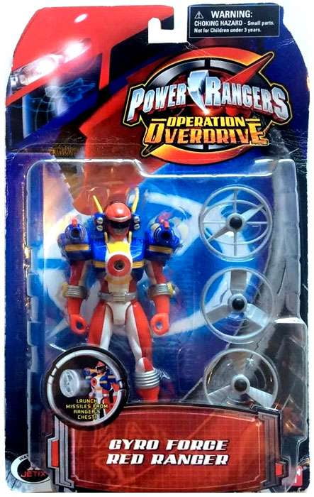 Power Rangers Operation Overdrive Gyro Force Red Ranger Action Figure ...