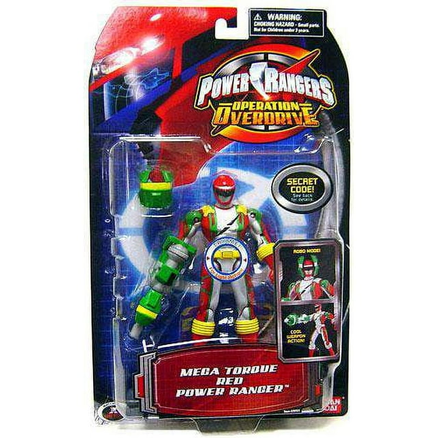 Power Rangers Operation Overdrive Mega Torque Red Power Ranger Action ...