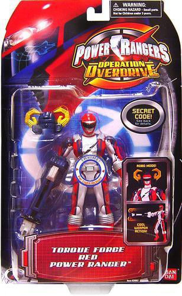 Power Rangers Operation Overdrive Torque Force Red Power Ranger Action ...