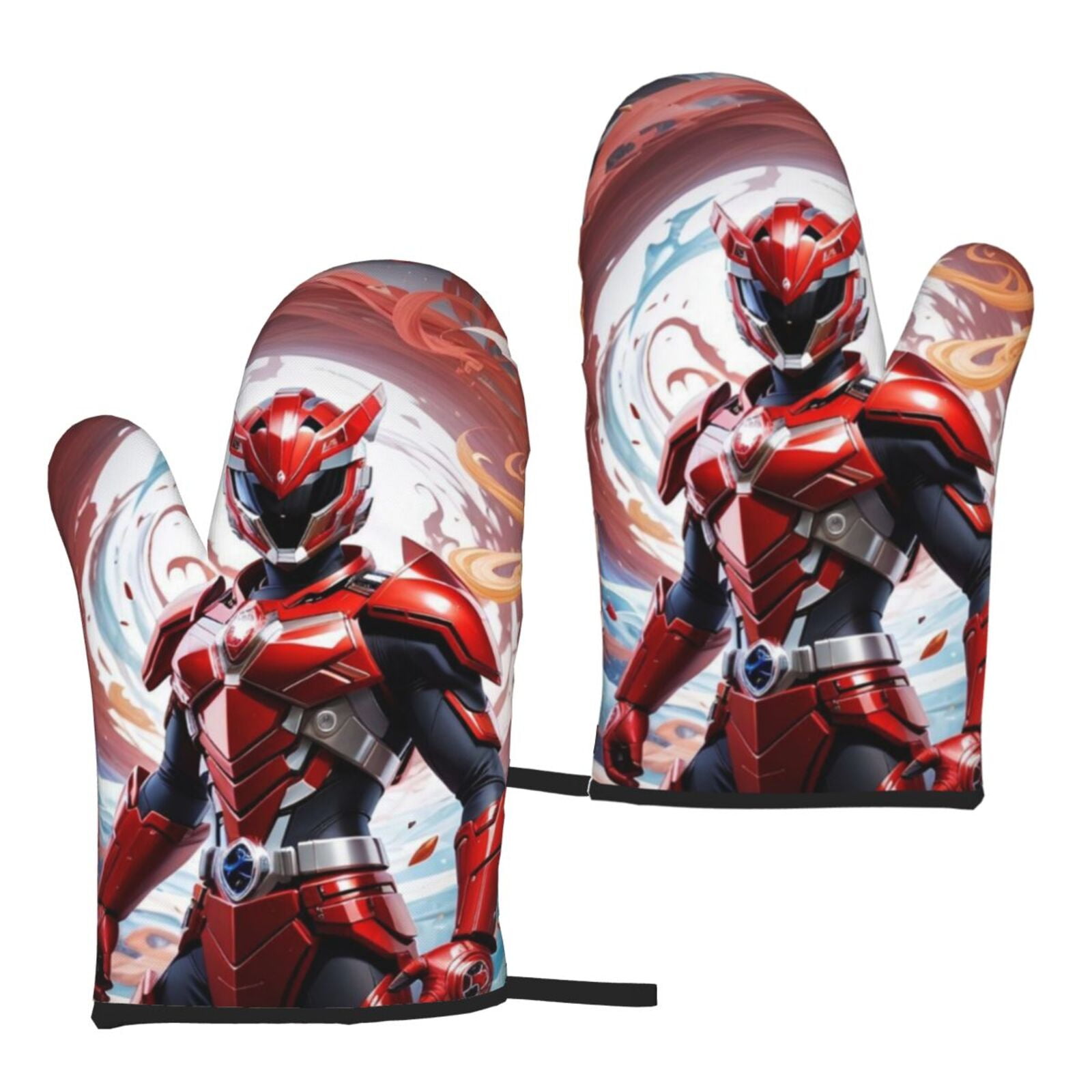Power Rangers Oven Mitts Scald-Proof Gloves Heat Resistant Oven Gloves ...