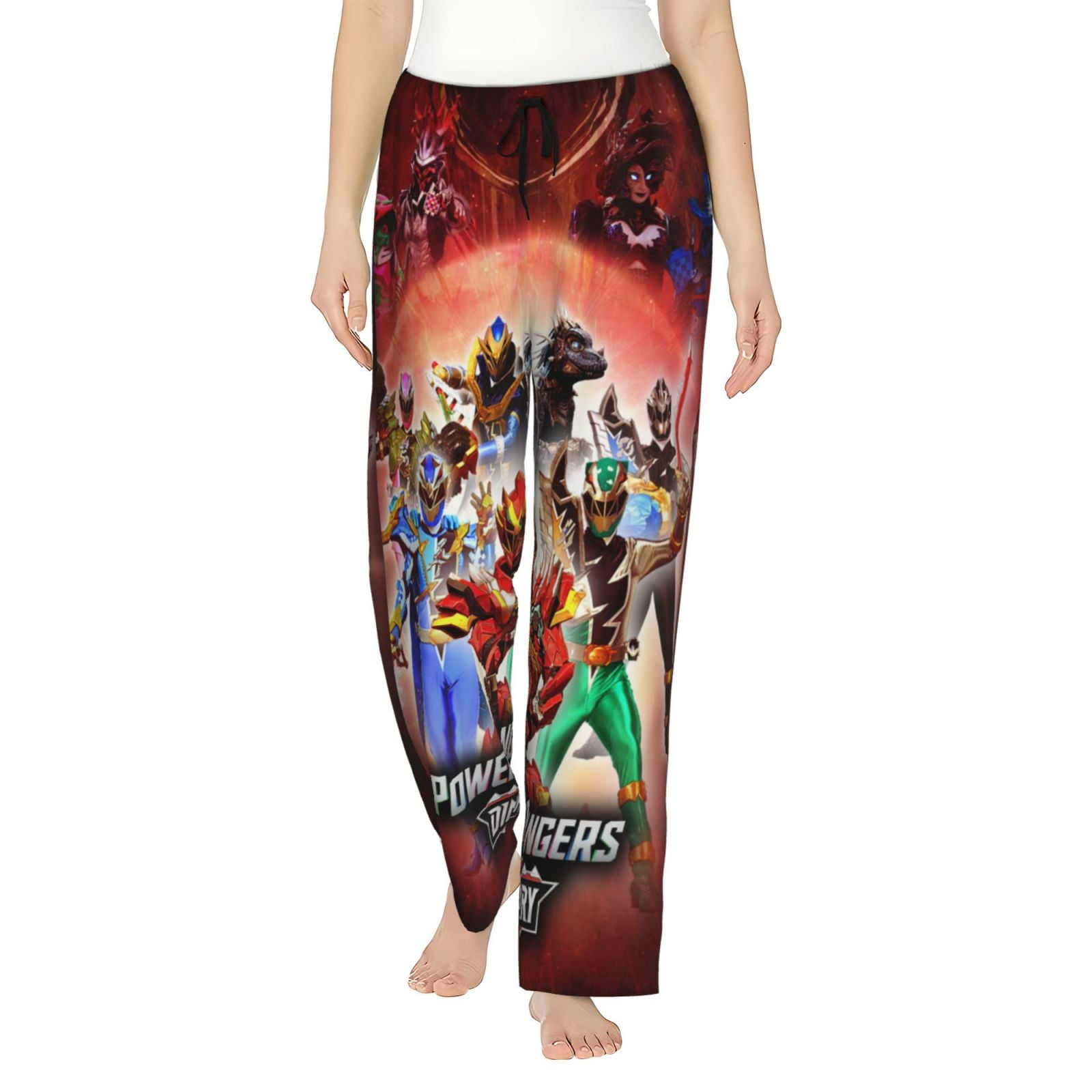 Power Rangers Pajama Pants for Women Cartoon Pajama Pants All Over ...