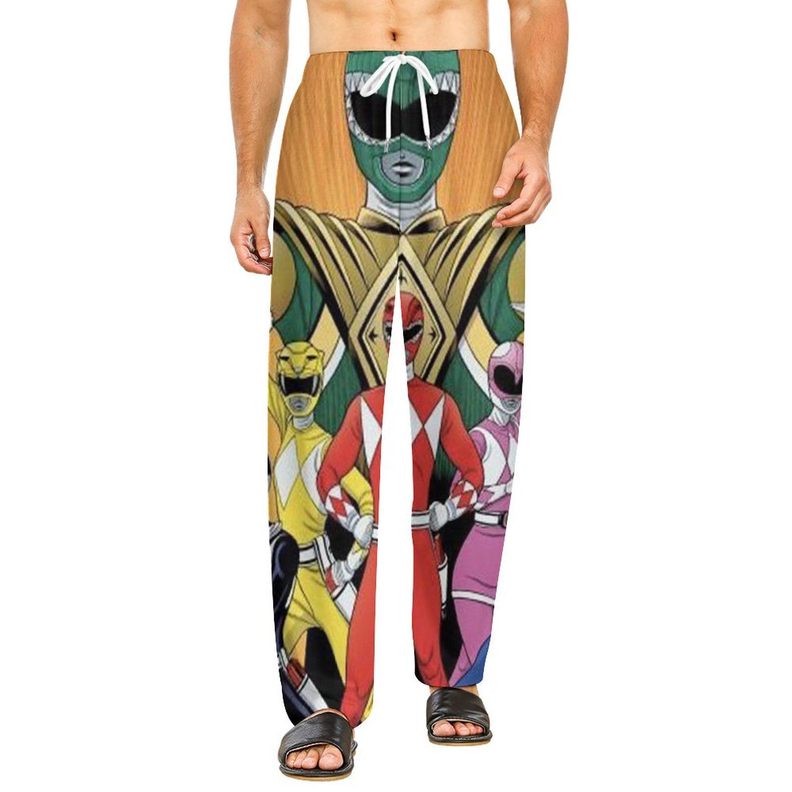 Power Rangers Pajamas Pants 3D Printing Wide Leg PJ Pant Loungewear ...