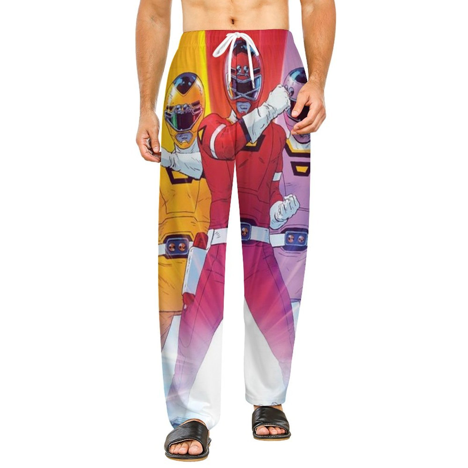 Power Rangers Pajamas Pants 3D Printing Wide Leg PJ Pant Loungewear ...