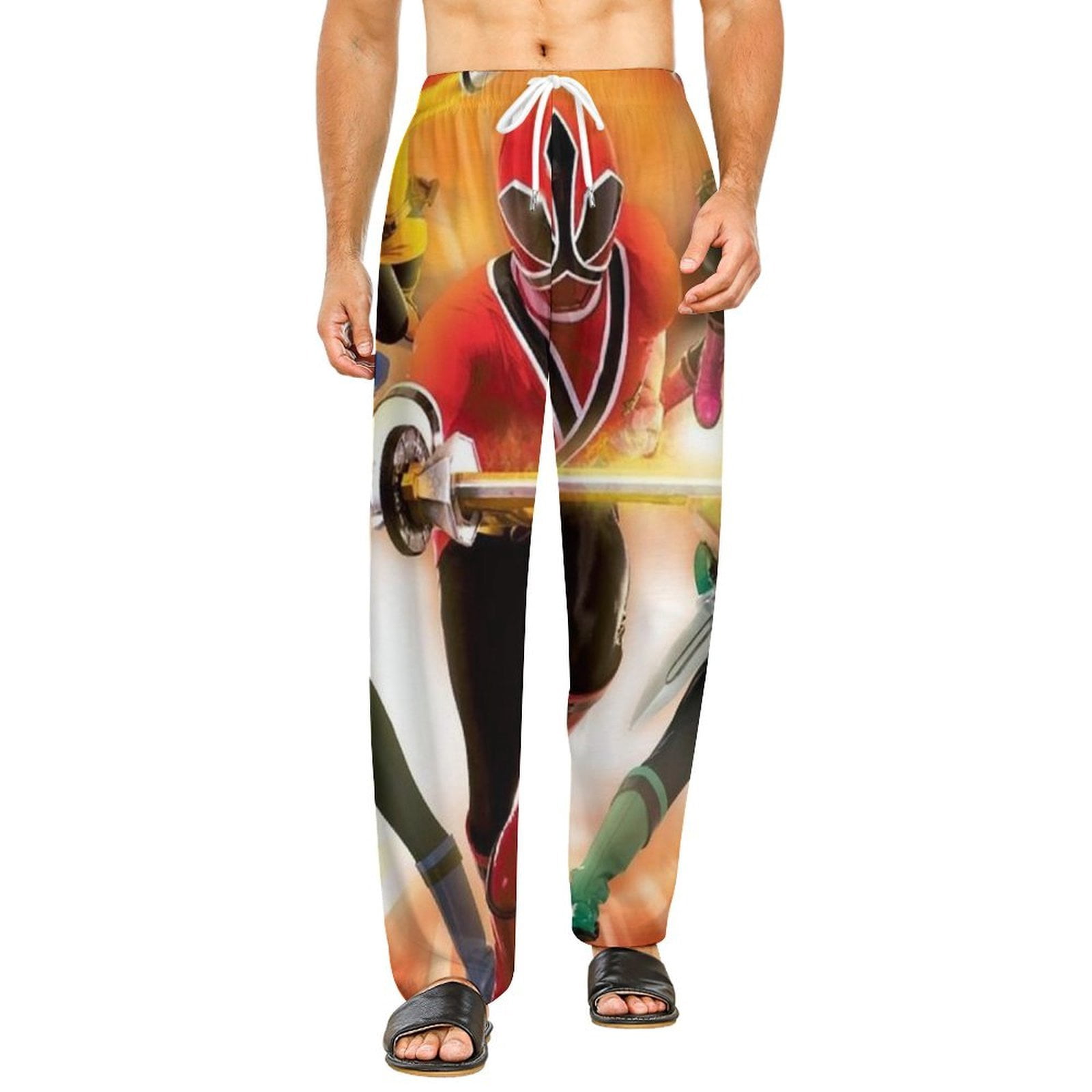 Power Rangers Pajamas Pants 3D Printing Wide Leg PJ Pant Loungewear ...