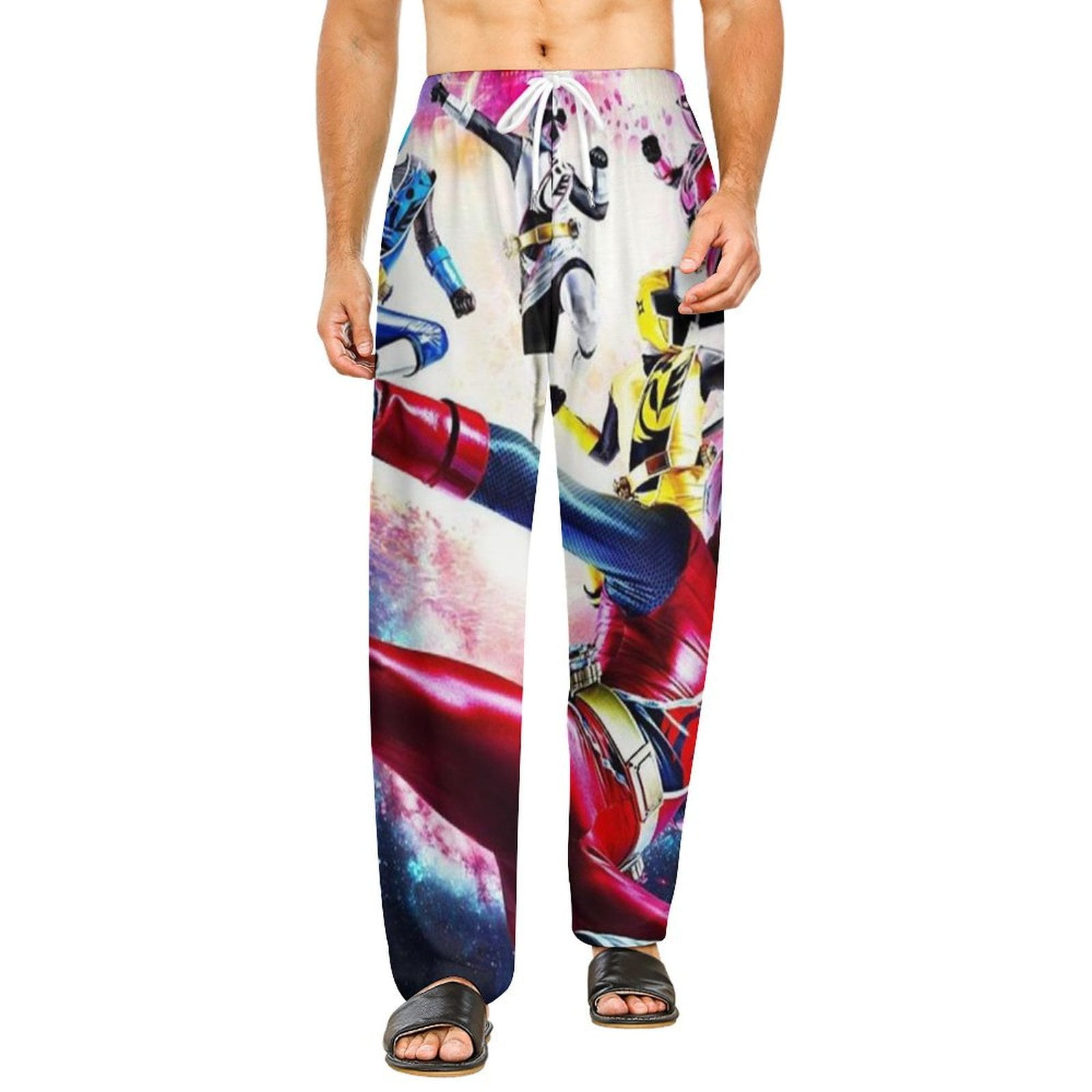 Power Rangers Pajamas Pants 3D Printing Wide Leg PJ Pant Loungewear ...