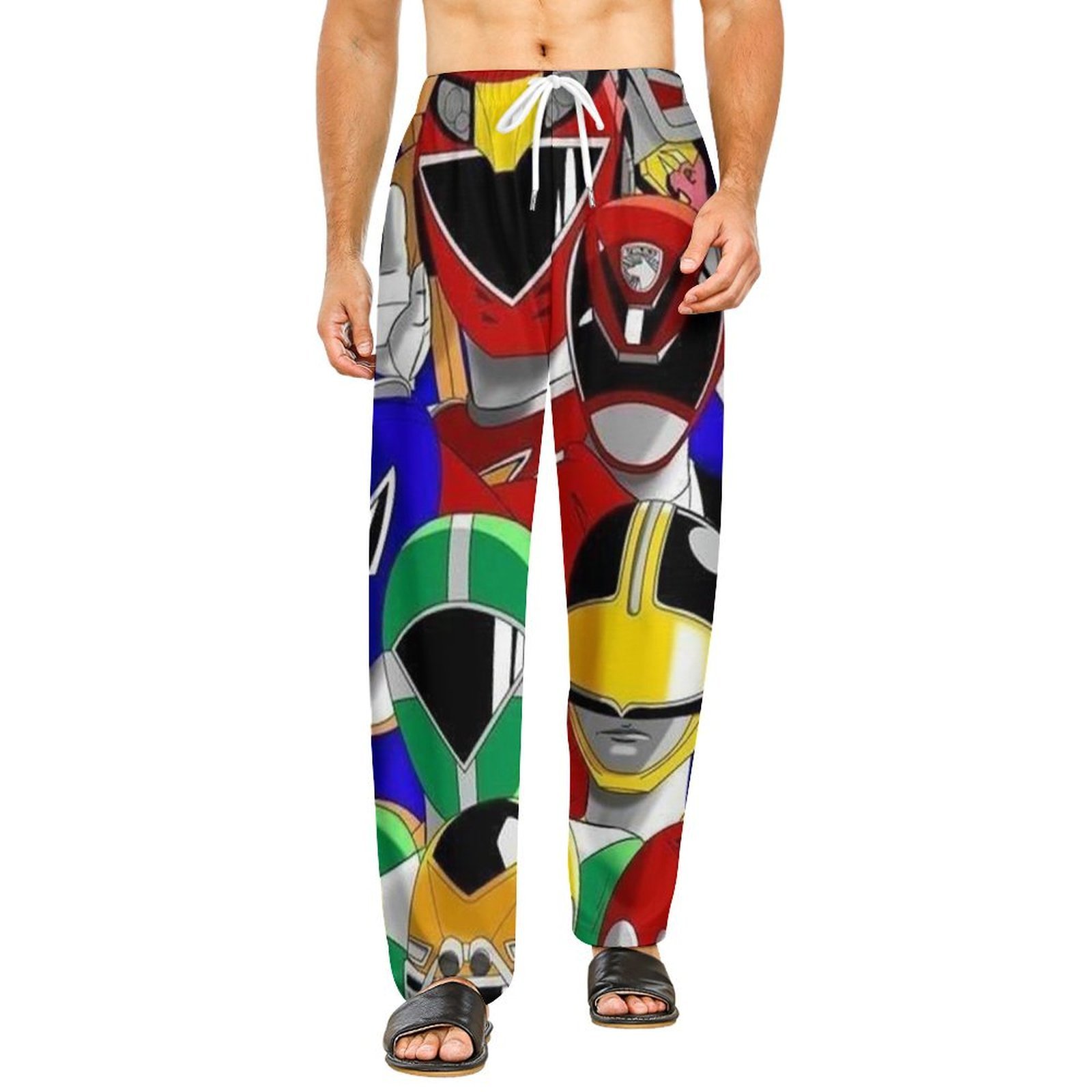Power Rangers Pajamas Pants 3D Printing Wide Leg PJ Pant Loungewear ...