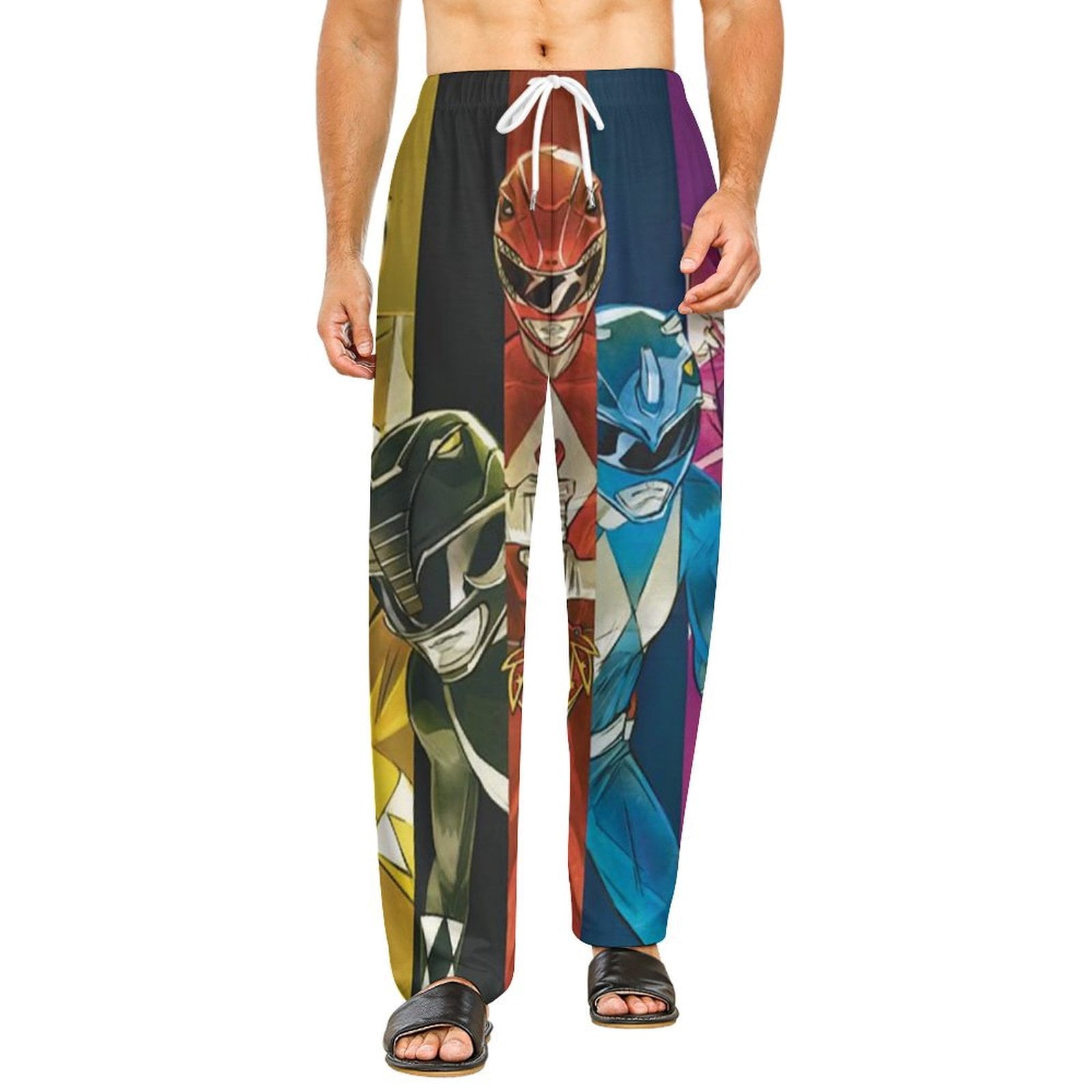 Power Rangers Pajamas Pants 3D Printing Wide Leg PJ Pant Loungewear ...