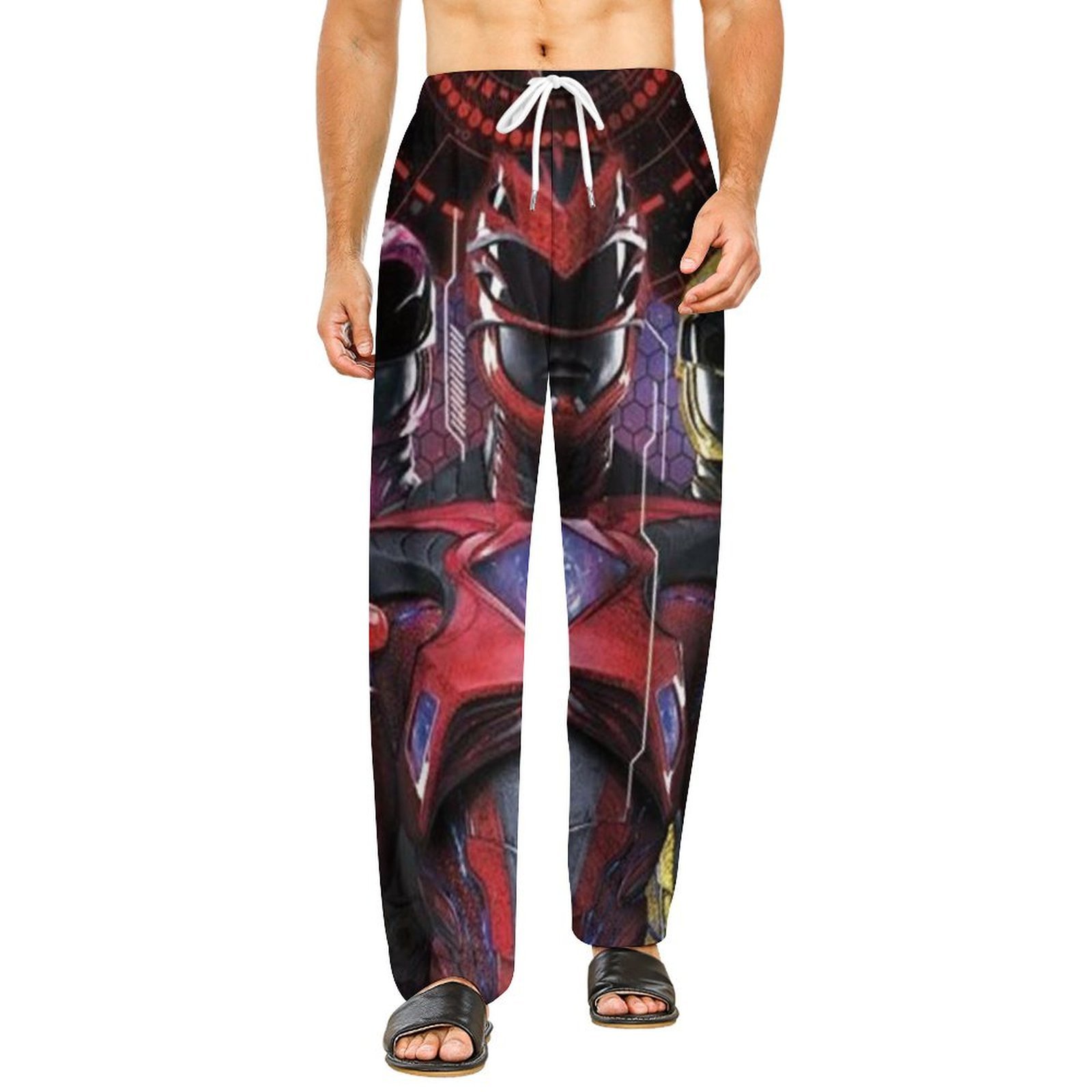 Power Rangers Pajamas Pants 3D Printing Wide Leg PJ Pant Loungewear ...