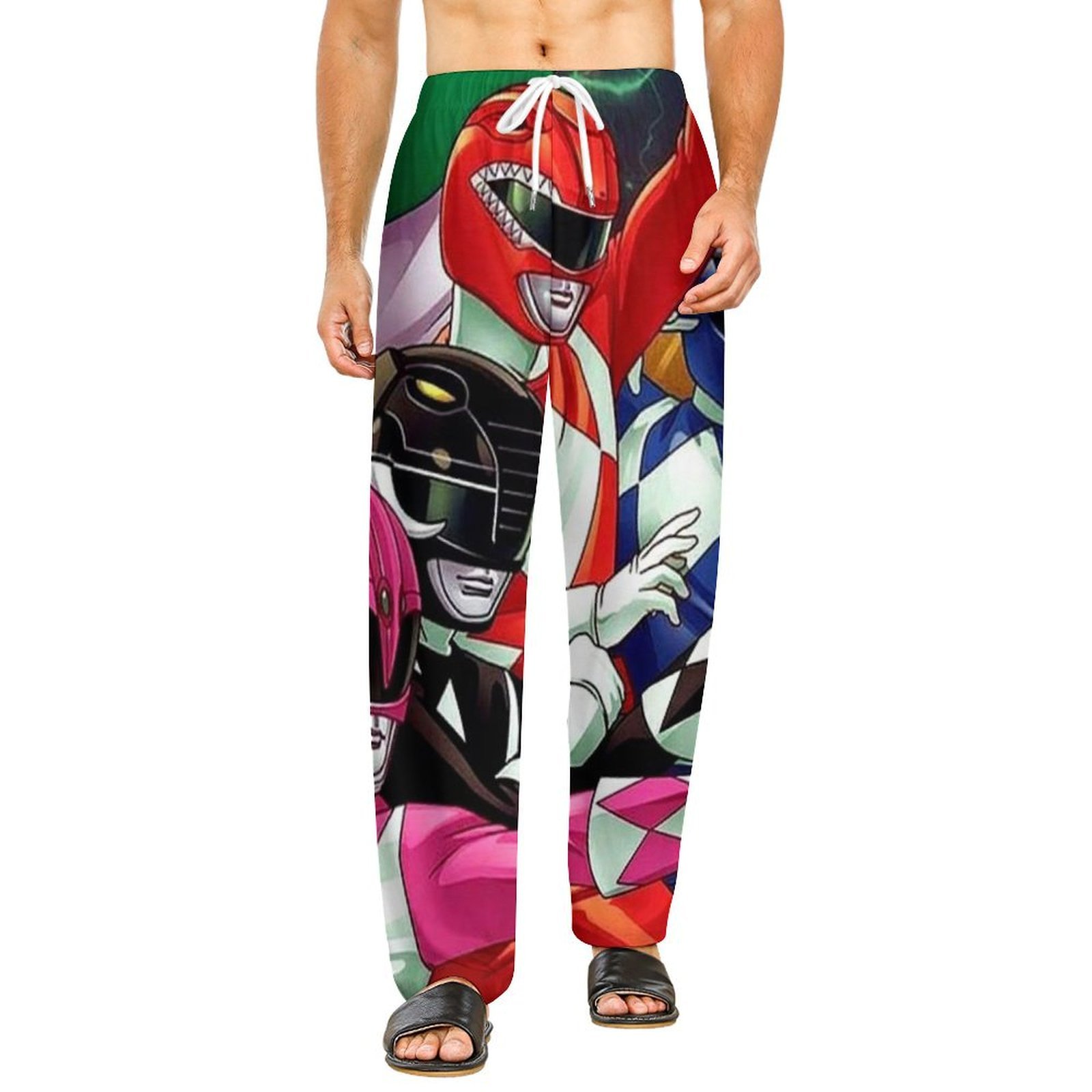 Power Rangers Pajamas Pants 3D Printing Wide Leg PJ Pant Loungewear ...