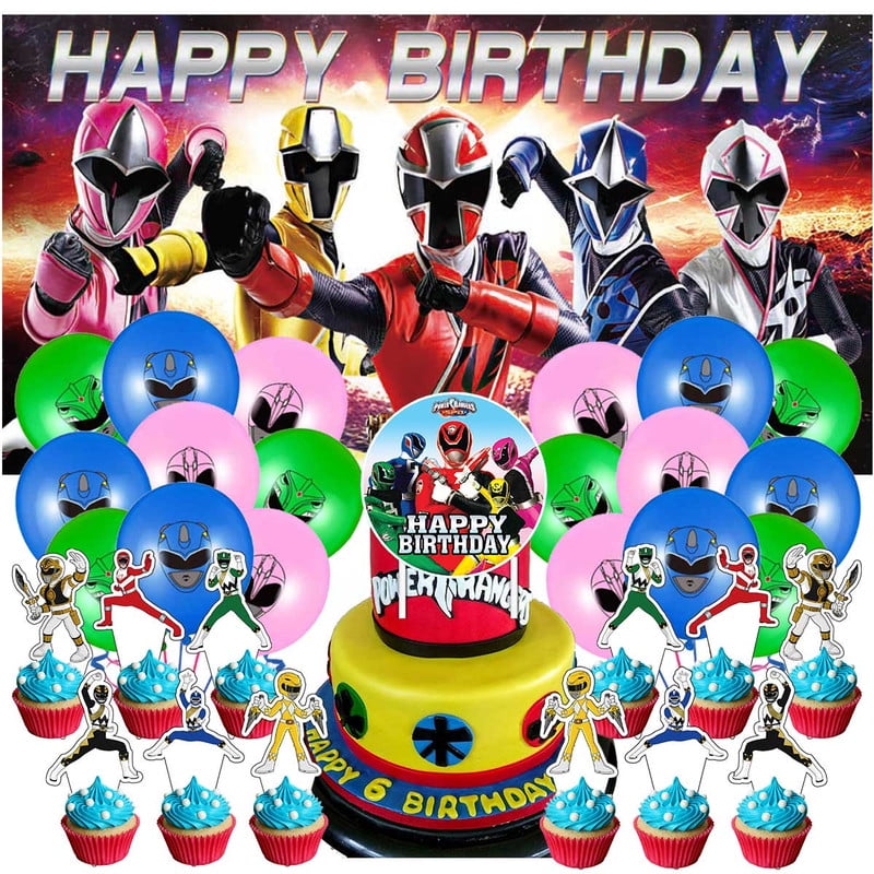 Power Ranger Latex Balloons Party Supplies Decor Banner Backdrop Kit ...