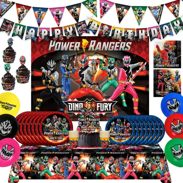 Power Rangers Party Supplies Ultimate Set for 24 Guests - Walmart.com