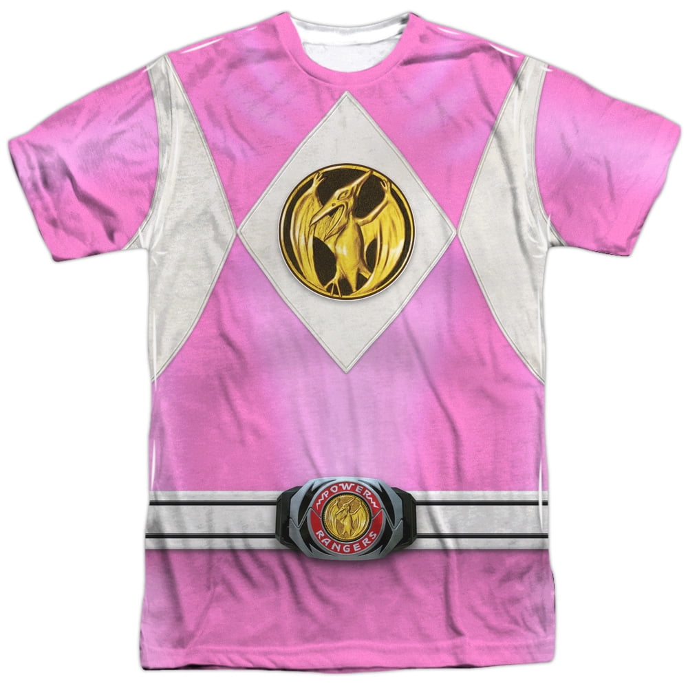 Power Rangers - Pink Ranger Emblem - Short Sleeve Shirt - Large ...