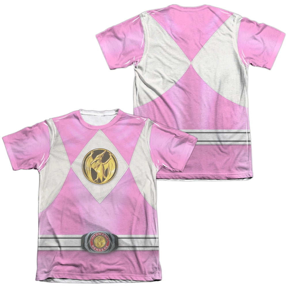 Power Rangers - Pink Ranger Emblem - Short Sleeve Shirt - Medium ...