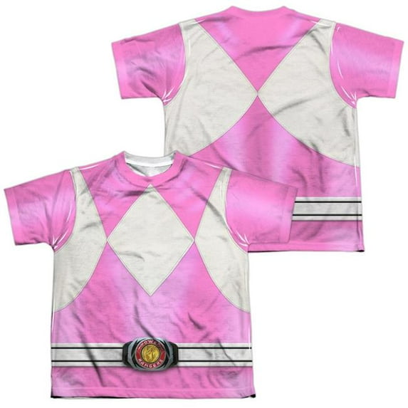 Mighty Morphin Power Rangers Pink Ranger (Front Back Print) Big Boys ...
