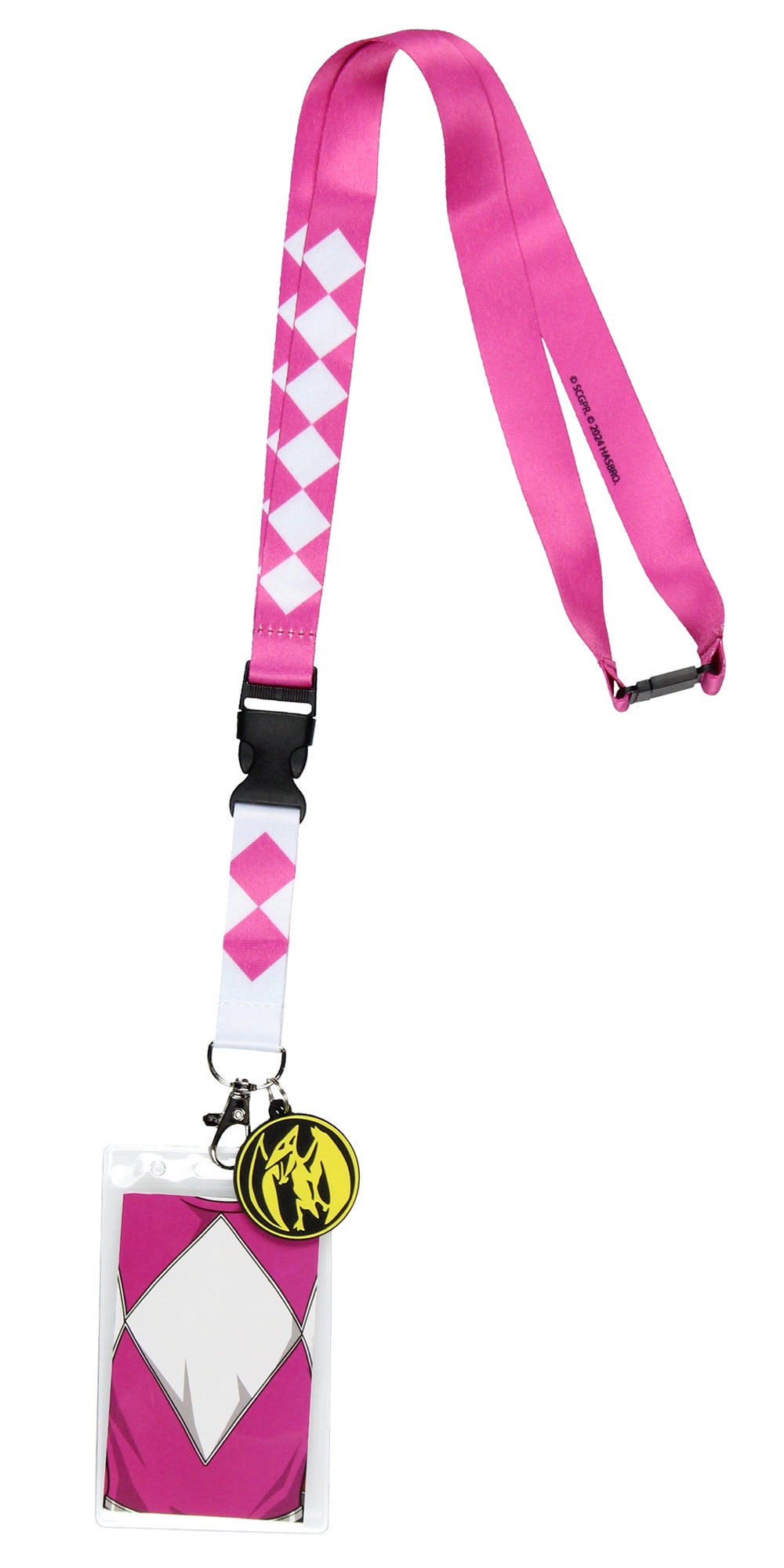 Power Rangers Pink Ranger ID Lanyard Badge Holder w Character Card and ...