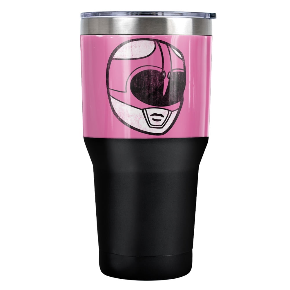 Power Rangers Pink Ranger Mask Stainless Steel Tumbler 30 oz Coffee ...