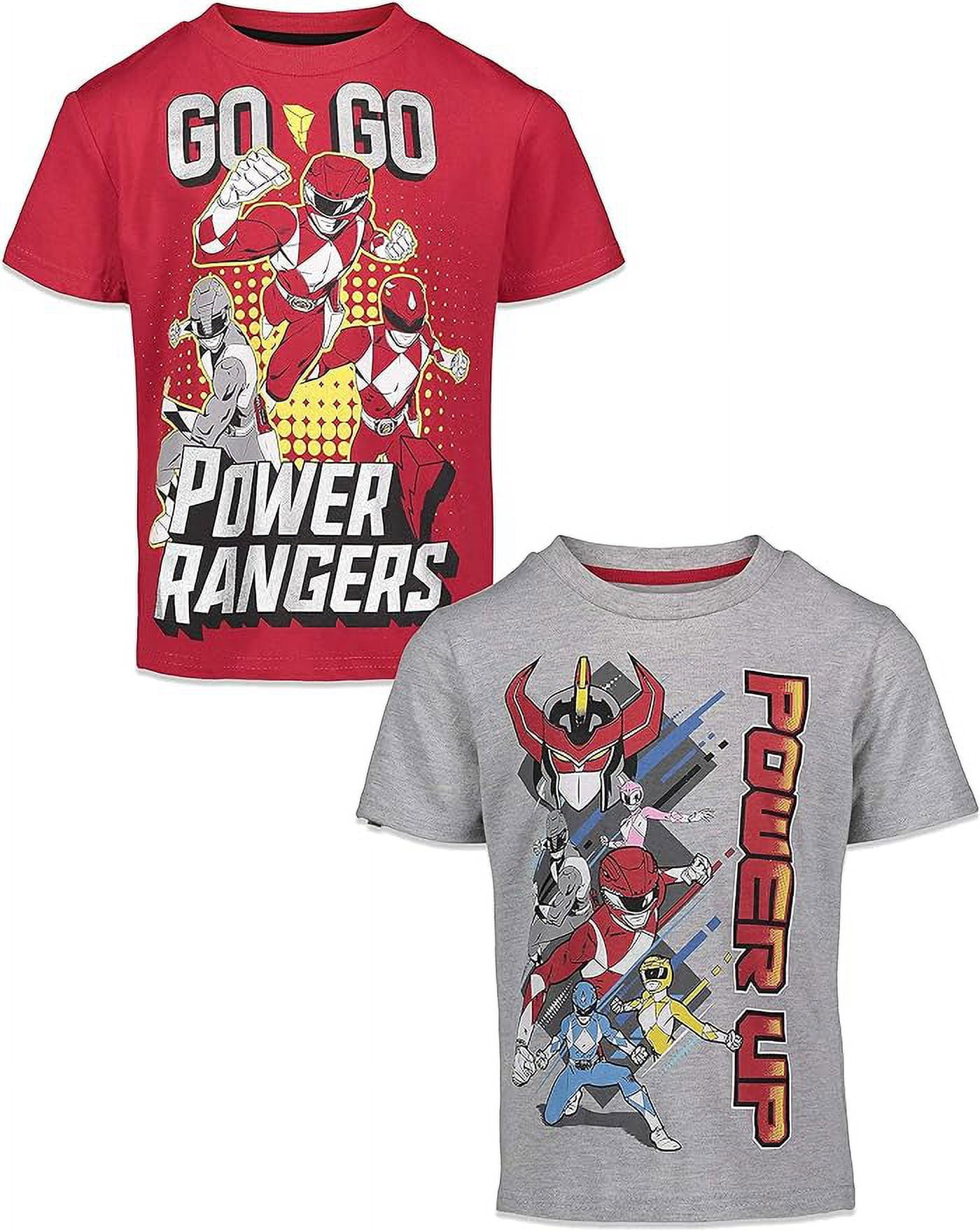 Power Rangers Pink Ranger Yellow Ranger Red Ranger 2 Pack T-Shirts ...