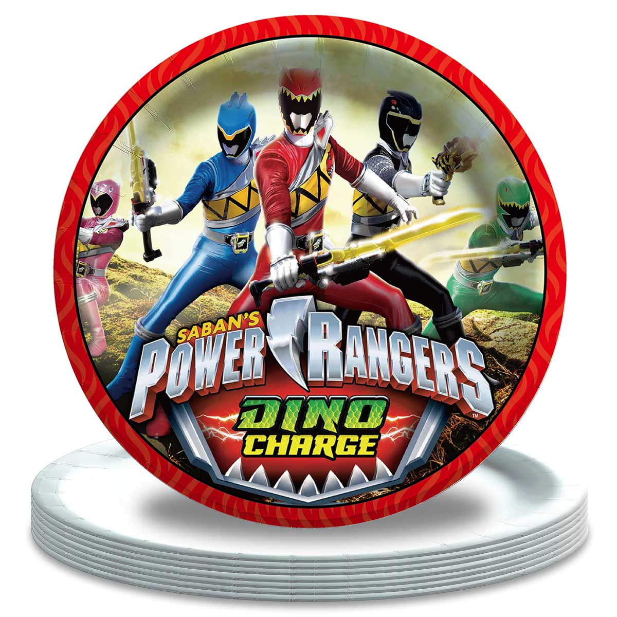 Power Rangers Pirates Plates Party Supplies Birthday Dinnerware ...