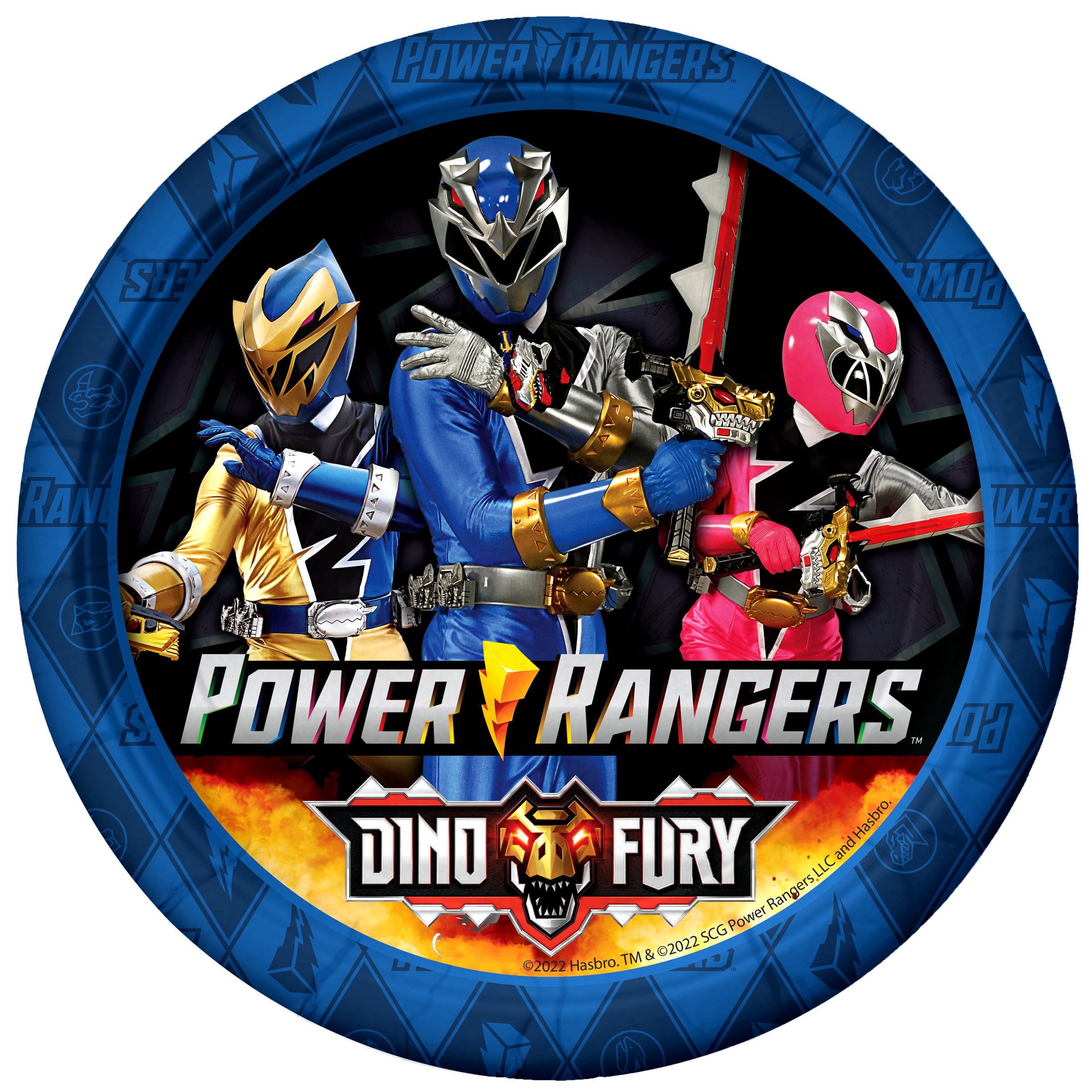 Power Rangers Plates 7in - Power Rangers Party Supplies 16 Count ...