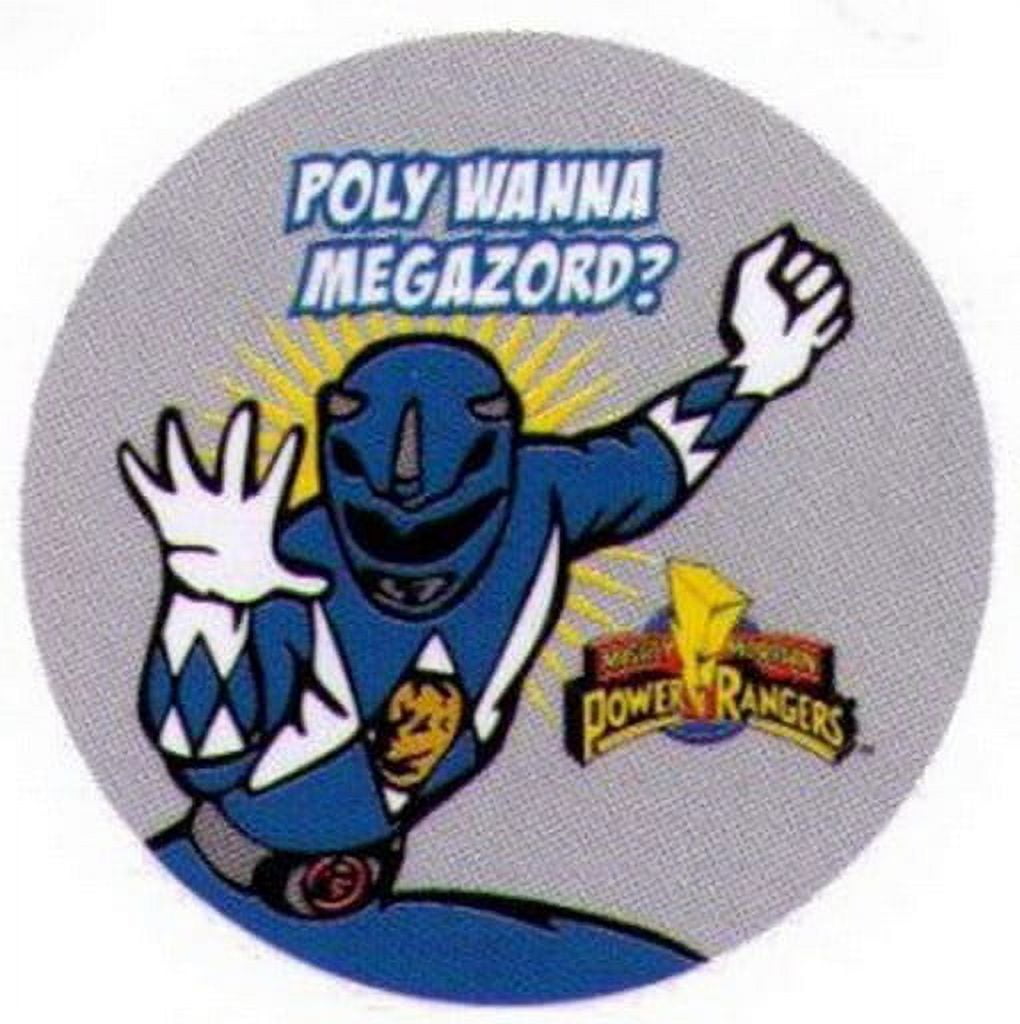 Power Rangers Poly Wanna Megazord Blue Ranger Button PB4547 - Walmart.com