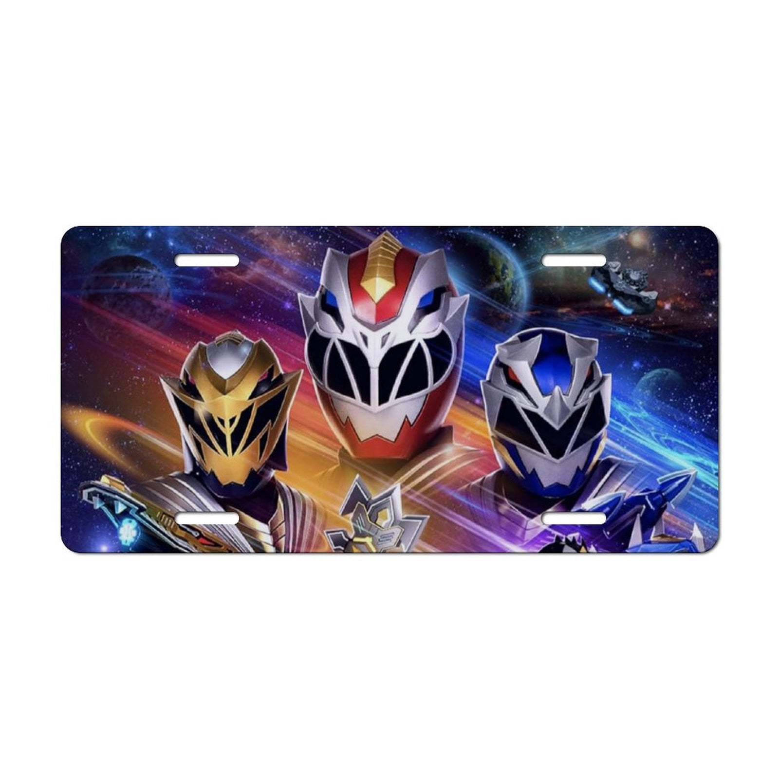 Power Rangers Poster License Plate Cover Aluminum For Various Car Truck ...