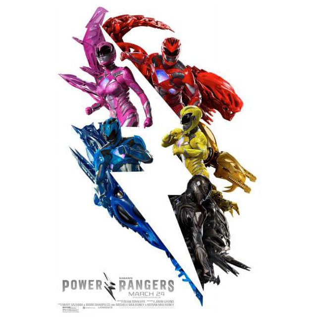 Power Rangers Poster Wall Decor Art Art Poster 24x36 Multi-Color Square ...