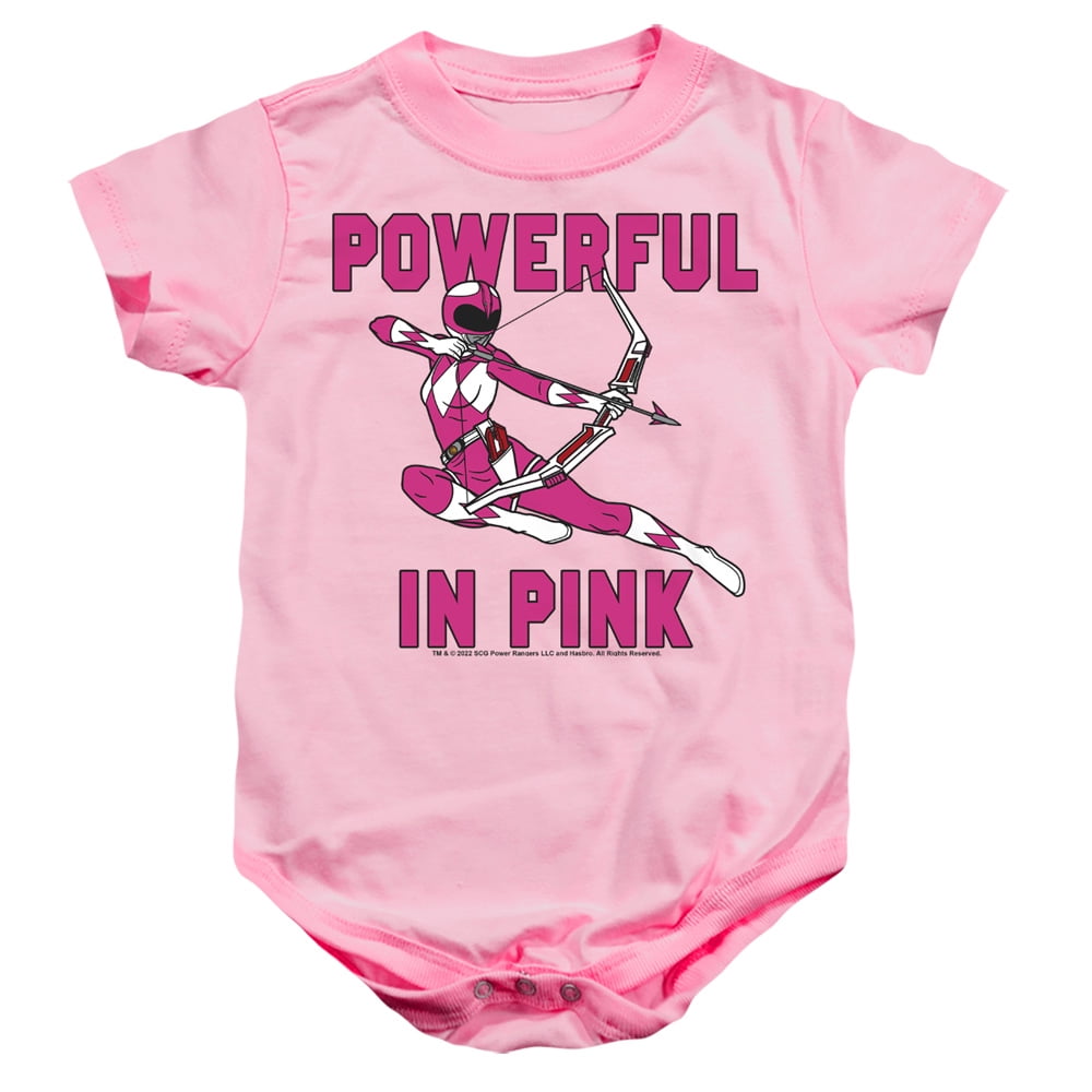 Power Rangers Powerful In Pink Unisex Infant Snap Suit for Baby (18 ...