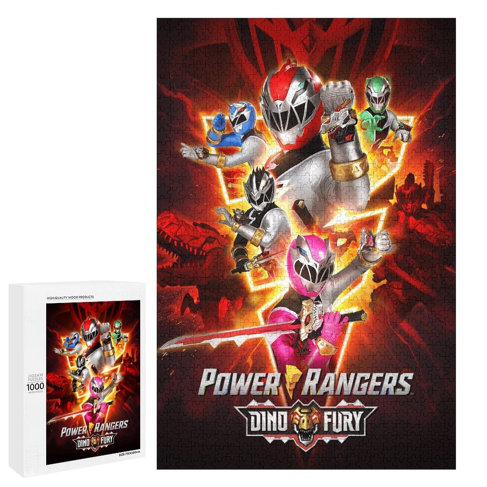 Power Rangers Puzzle - 1000 PCS Jigsaw Puzzle - Walmart.com