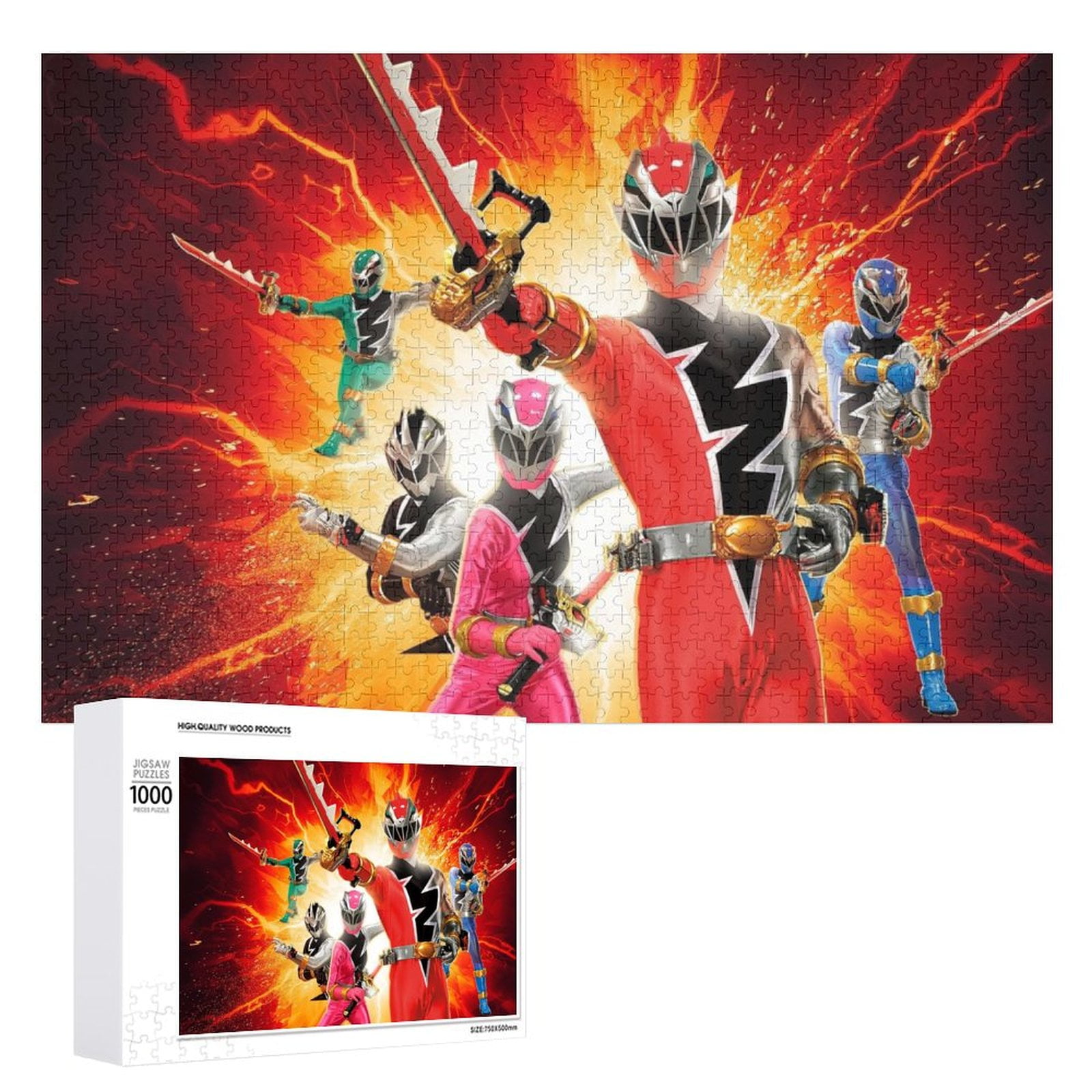 Power Rangers Puzzle For Adults & Kids - 1000 PCS Jigsaw Puzzle For ...