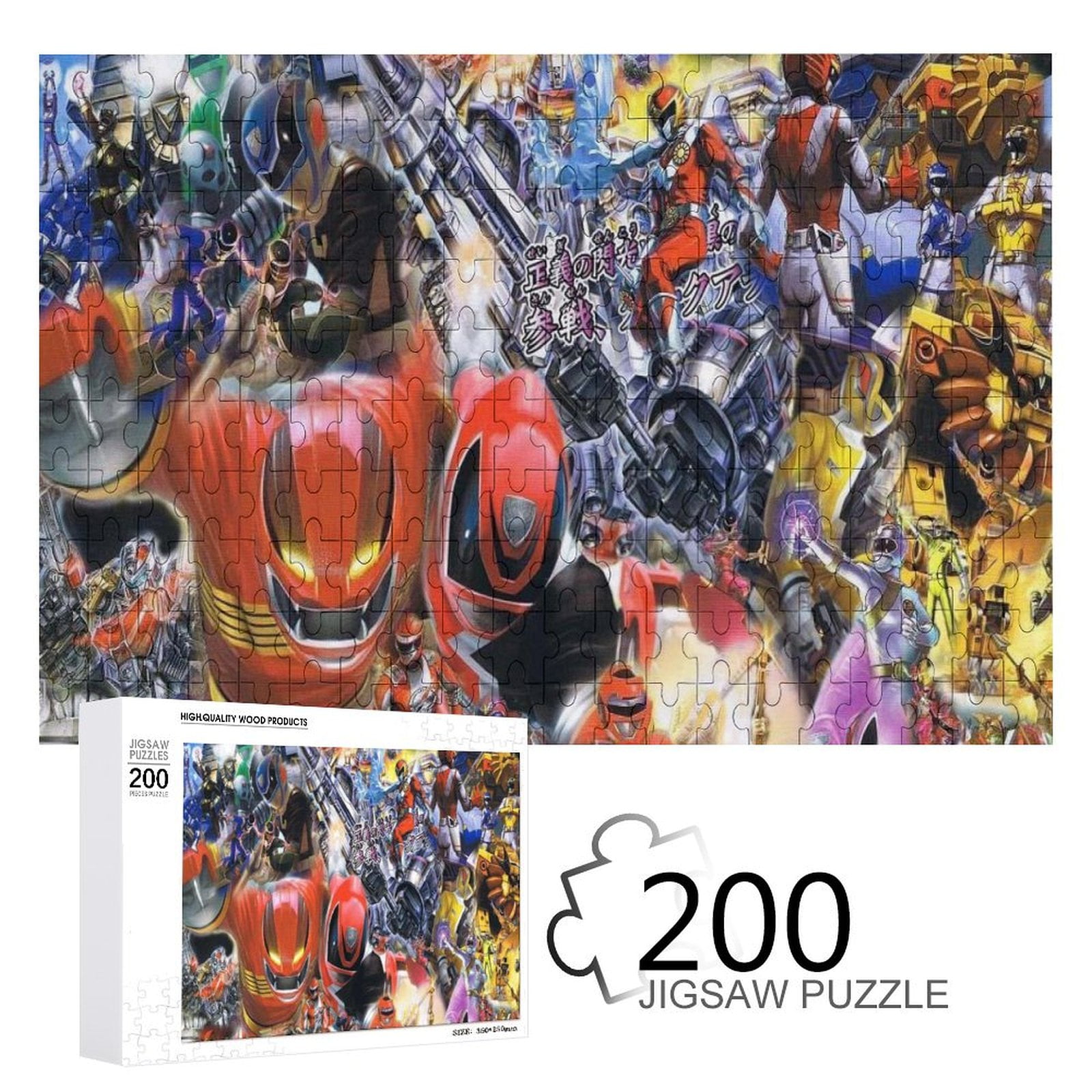 Power Rangers Puzzle For Adults & Kids - 200 PCS Jigsaw Puzzle For Boys ...