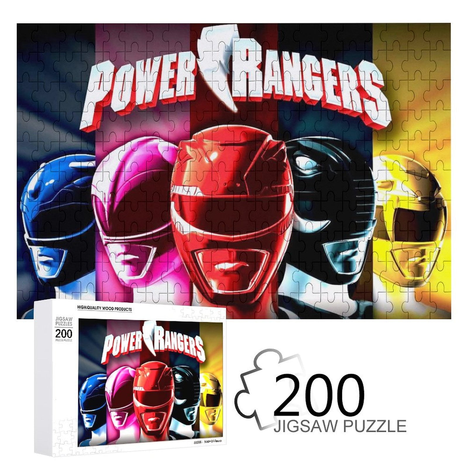 Power Rangers Puzzle For Adults & Kids - 200 PCS Jigsaw Puzzle For Boys ...