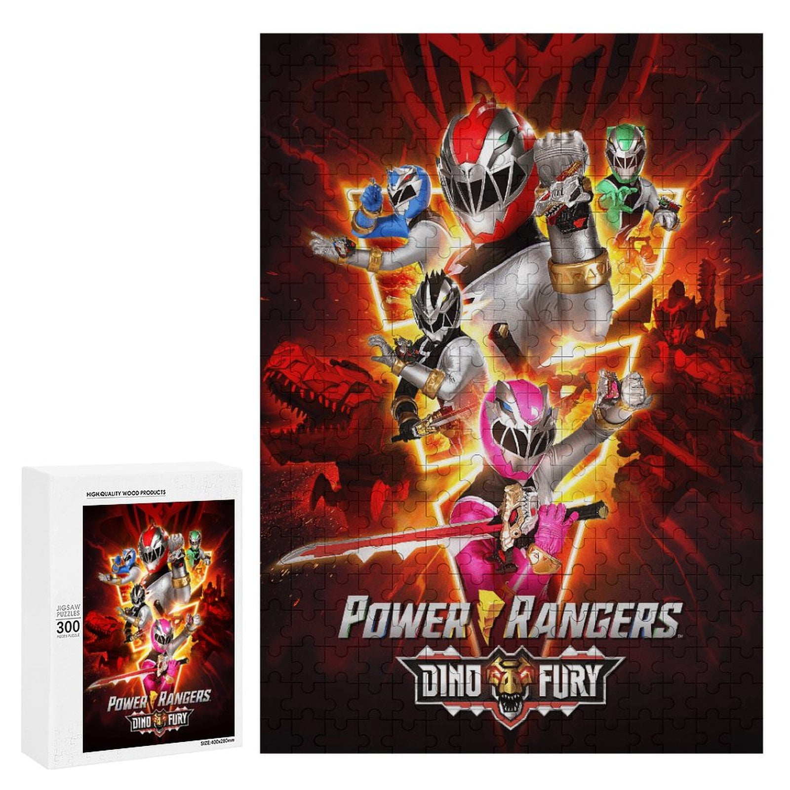 Power Rangers Puzzle For Adults & Kids - 300 PCS Jigsaw Puzzle For Boys ...