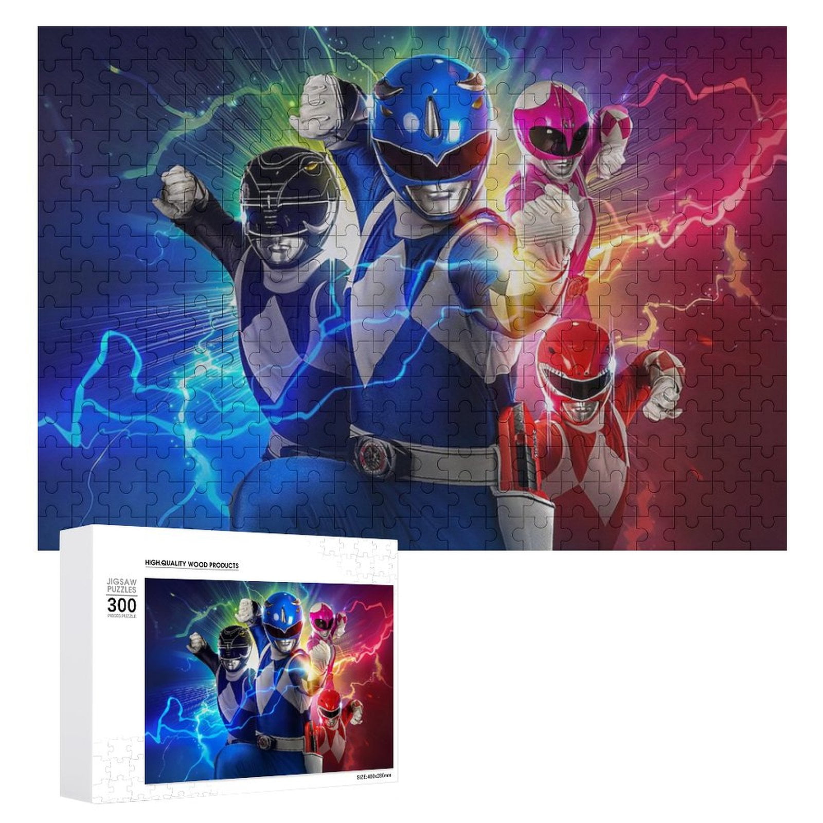Power Rangers Puzzle For Adults & Kids - 300 PCS Jigsaw Puzzle For Boys ...