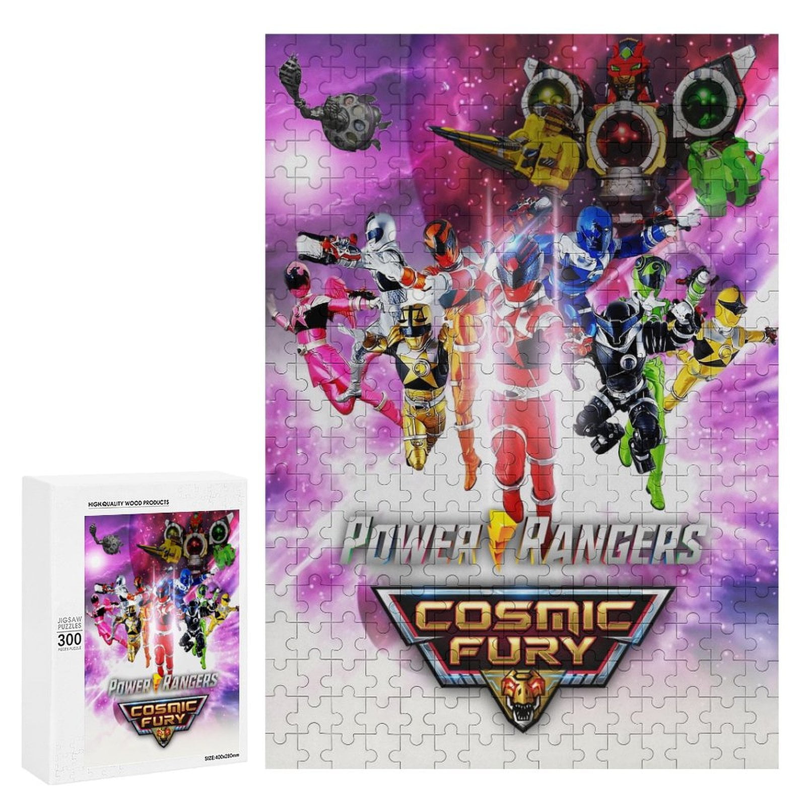 Power Rangers Puzzle For Adults & Kids - 300 PCS Jigsaw Puzzle For Boys ...