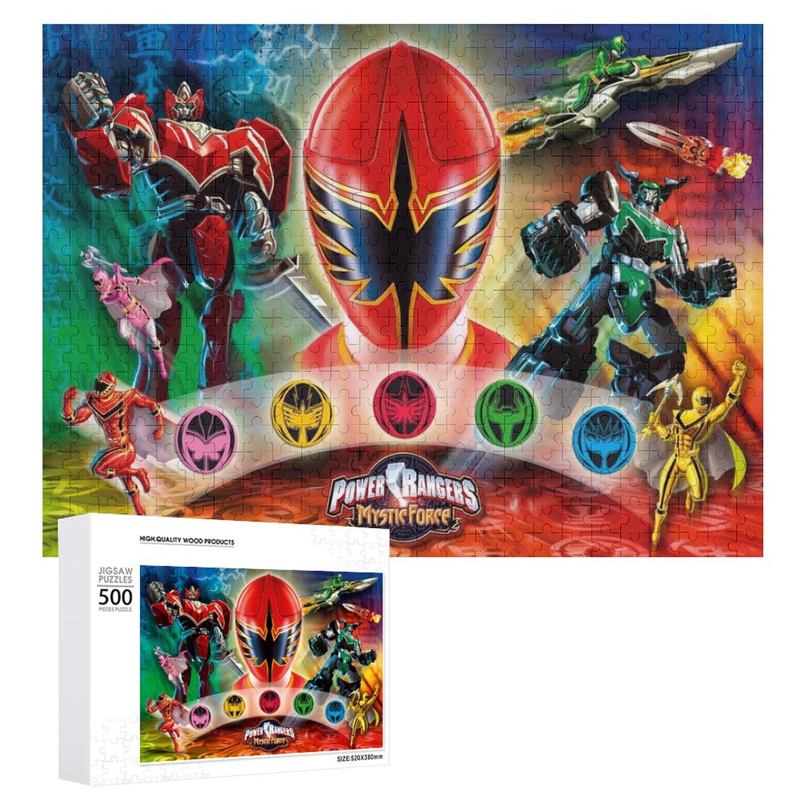 Power Rangers Puzzle For Adults & Kids - 500 PCS Jigsaw Puzzle For Boys ...
