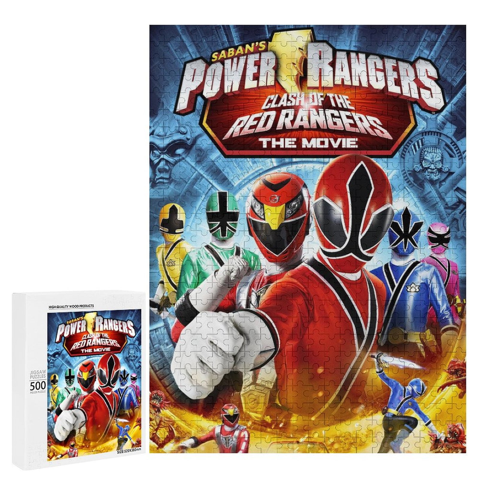 Power Rangers Puzzle For Adults & Kids - 500 PCS Jigsaw Puzzle For Boys ...