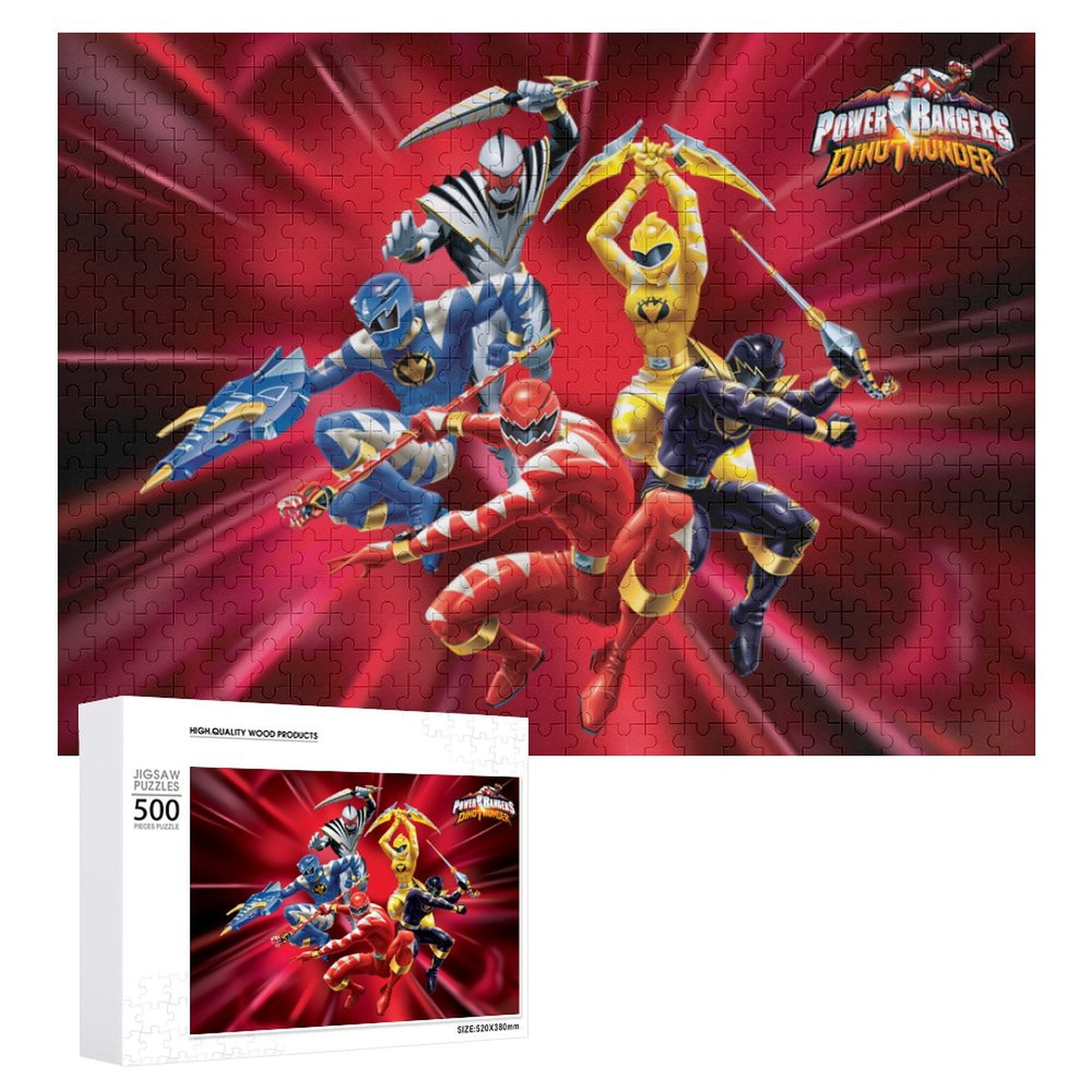 Power Rangers Puzzle For Adults & Kids - 500 PCS Jigsaw Puzzle For Boys ...