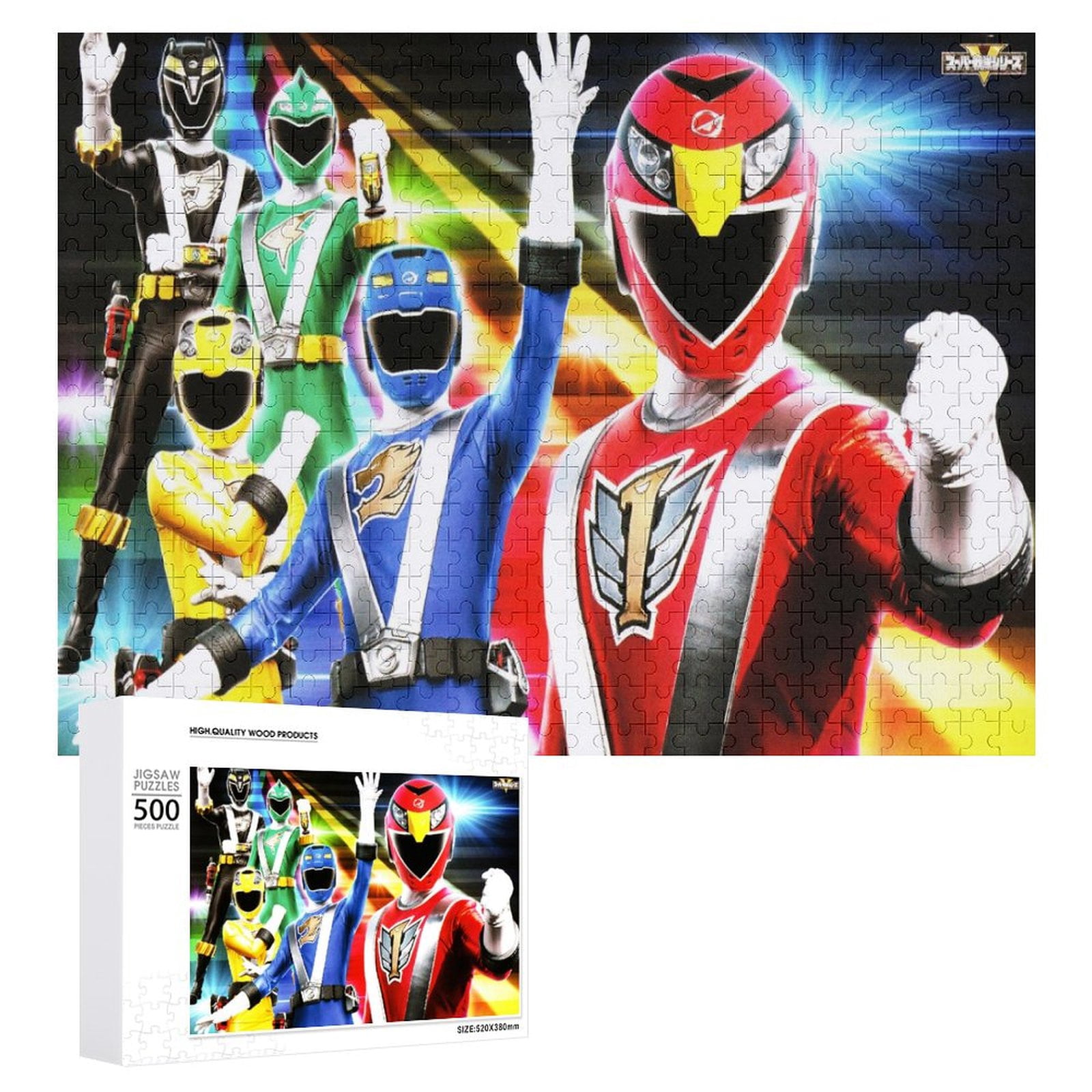 Power Rangers Puzzle For Adults & Kids - 500 PCS Jigsaw Puzzle For Boys ...