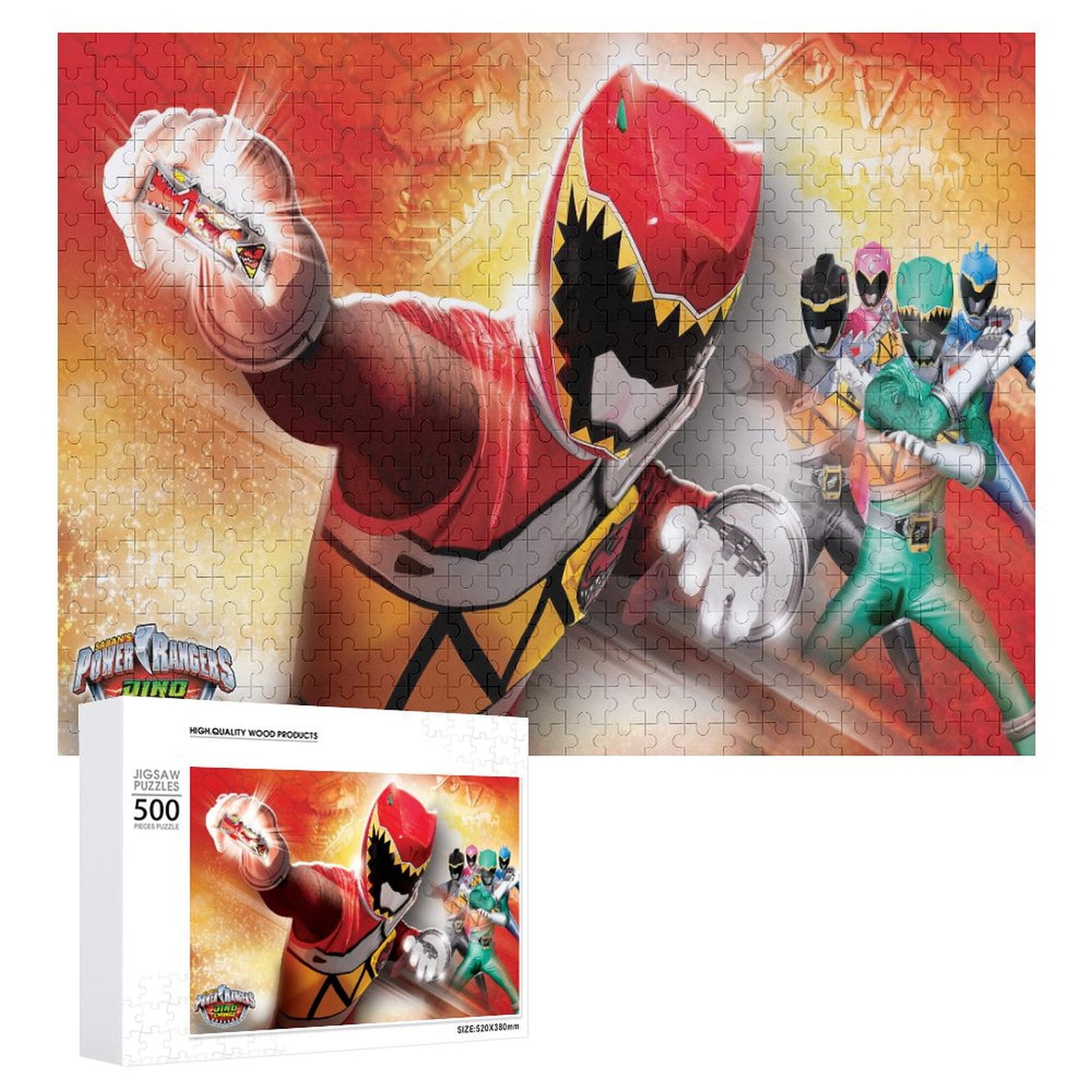 Power Rangers Puzzle For Adults & Kids - 500 PCS Jigsaw Puzzle For Boys ...