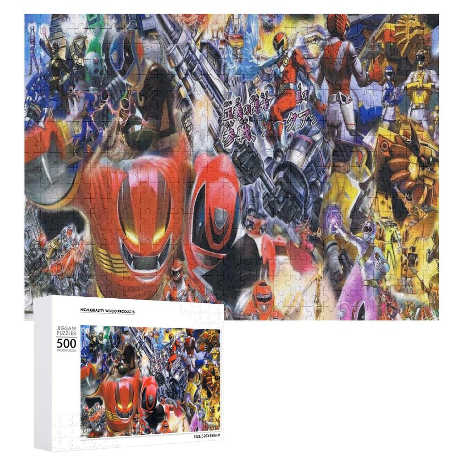 Power Rangers Puzzle For Adults & Kids - 500 PCS Jigsaw Puzzle For Boys ...